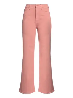 MOTHER High Waisted Flared Trousers - Pink