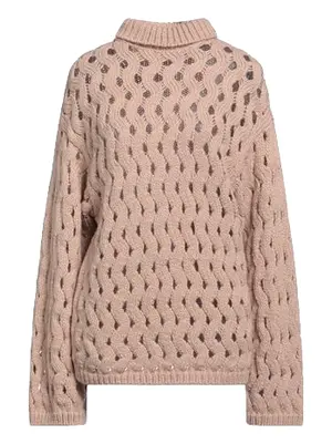 ATTIC AND BARN Turtleneck Knit Top - Pink