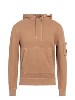 C.P. COMPANY Cotton Fleece Hoodie - Camel