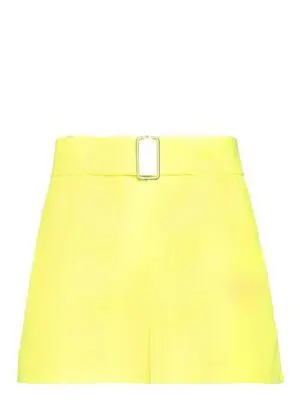 Philosophy Di Lorenzo Serafini High-waisted Belted Shorts - Yellow
