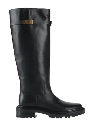 Tory Burch Calfskin Riding Boots - Black
