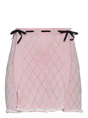 CORMIO Knitted Mini Skirt Pink