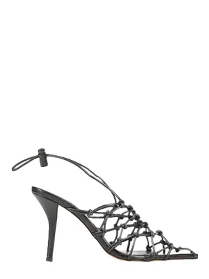 GIA BORGHINI Nappa Leather Sandals - Black