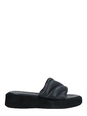 ATP ATELIER Sandals In Soft Leather - Black