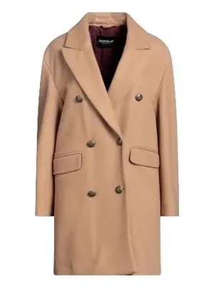 DONDUP Coat In Virgin Wool And Polyamide - Beige