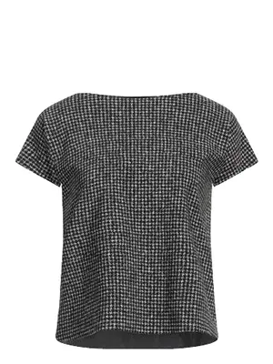 Chiara Boni La Petite Robe Houndstooth Top - Black