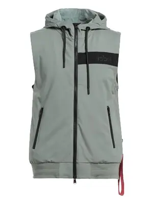 AFTER/LABEL Sleeveless Hooded Jacket - Sage Green