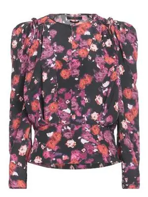 Isabel Marant Floral Print Silk Top - Purple