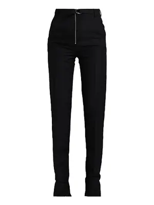 CAPASA MILANO High-waisted Straight Leg Pants - Black