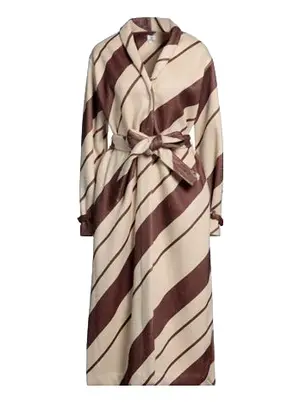 GIL SANTUCCI Striped Felted Coat