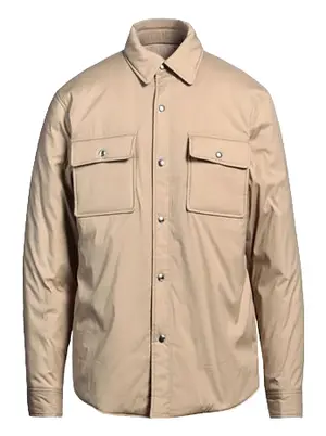 Sandro Jacket In Cotton, Polyamide, And Elastane - Beige