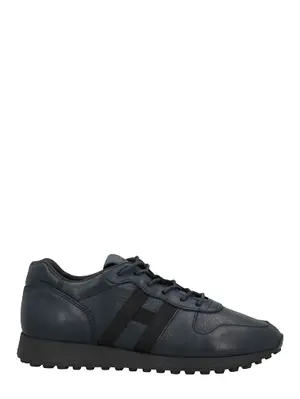 Hogan H86run Leather Sneakers Blue