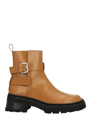 By Far Leather Ankle Boots - Yellow