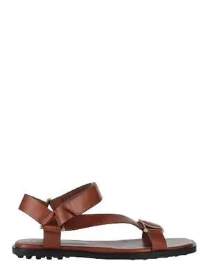 TOD'S Sandals In Leather With Ankle Strap - Brown
