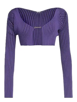 Jacquemus JACQUEMUS Knitted Sweater Purple