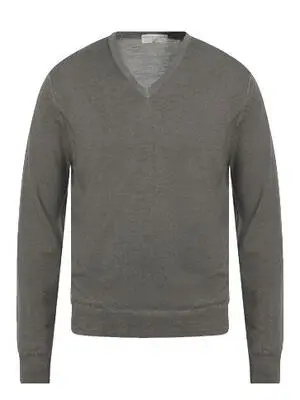 FILIPPO DE LAURENTIIS V-neck Merino Wool Sweater - Green