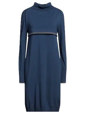 SIMONA CORSELLINI Knitted Midi Dress - Navy