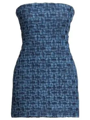 Pinko Mini Denim Patchwork Dress - Blue