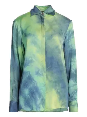 Roberto Cavalli Satin Shirt - Green