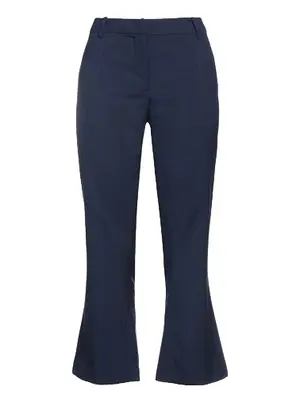 Marni Virgin Wool Bootcut Trousers Blue