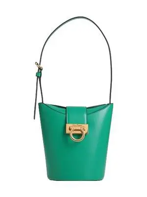 FERRAGAMO Trifolio Bucket Handbag - Green