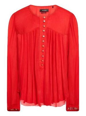 Isabel Marant Étoile Top Silk Brick