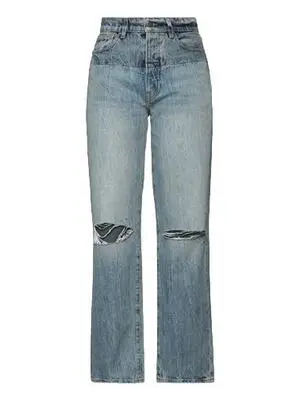 Amiri Straight-leg Jeans With Distressed Detail - Blue