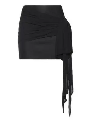 Philosophy Di Lorenzo Serafini Mini Skirt In Virgin Wool Blend - Black