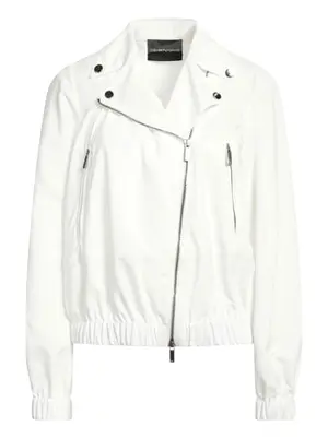 Emporio Armani EMPORIO ARMANI Biker Jacket White
