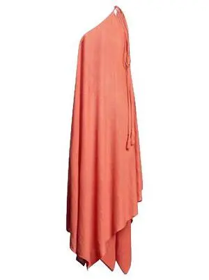 Alanui Maxi One-shoulder Dress - Red