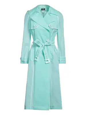Elisabetta Franchi Overcoat Trench Coat - Green