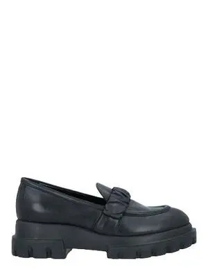 Agl Loafers In Soft Leather - Black