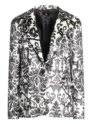 GAI MATTIOLO Paisley Print Blazer - Black