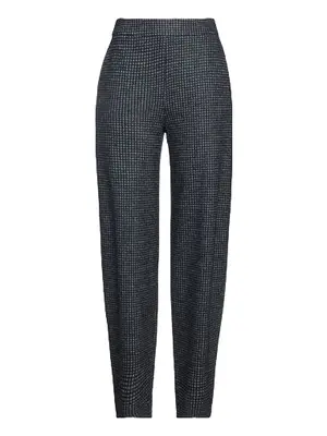 Emporio Armani Flannel Tapered Trousers - Blue