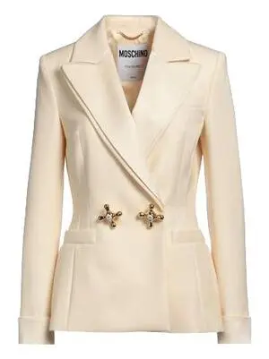 Moschino Double-breasted Blazer - White