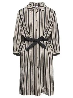 Rossopuro Mini Shirt Dress - Beige