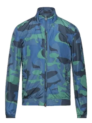 Woolrich Camouflage-print Shell Jacket - Blue