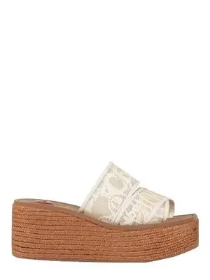 Chloé Espadrille Sandals - White