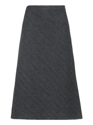 MAISON MARGIELA Wool Midi Skirt - Grey
