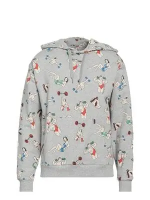 Moschino Cotton-blend Fleece Hoodie - Light Grey