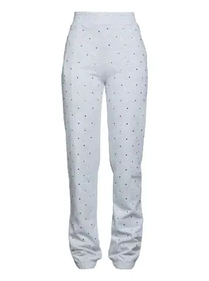MSGM MSGM Fleece Pants With Rhinestones Grey