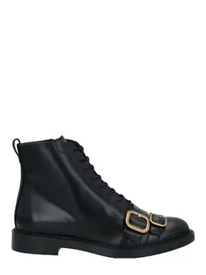 TOD'S Leather Ankle Boots Black