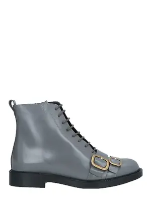 TOD'S Leather Ankle Boots Grey