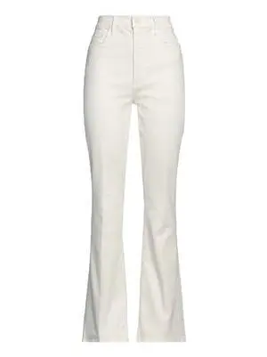 MOTHER Flared High-waisted Jeans - White