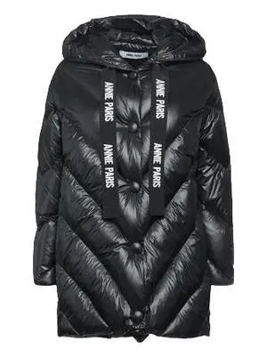 ANNIE PARIS Quilted Puffer Jacket Black