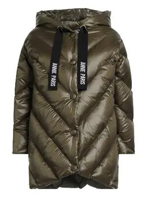 ANNIE PARIS Quilted Puffer Jacket Green