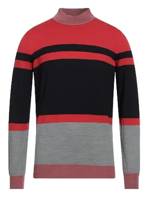 SVEVO Striped Wool Turtleneck
