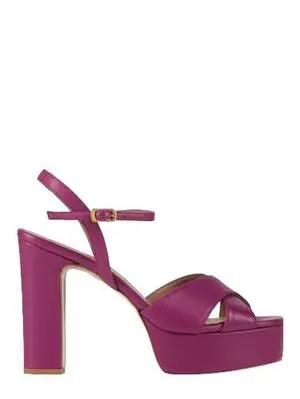 BALDININI Soft Leather Sandals - Purple