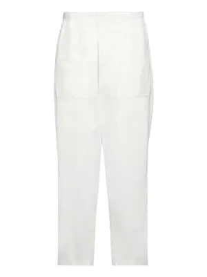 HANDPICKED Tapered Leg Trousers - White