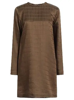 ALYSI Mini Dress - Brown